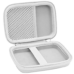 khanka Hard Travel Case Compatible with Liene 2x3” Photo Printer- Mini Instant Portable Photo Printer,Case Only (White)