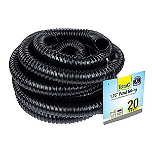 TetraPond Pond Tubing, 1.25-Inch Inner Diameter, 20-Feet Length, Black