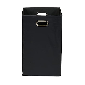 Household Essentials Folding Laundry Hamper, Black