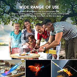 Propane Torch Head High Intensity MAPP Gas Torch Kit MAP Pro Trigger Start Torch Head for Propane MAPP MAP/PRO Tank Welding Soldering Stripping Paint Searing Steak