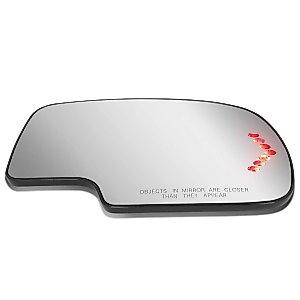 DNA MOTORING SMP-056-R Factory OE Style Right/PassengerDoor Rear View Mirror Glass w/Heater+LED Turn Signal [Compatible with 99-07 Silverado Sierra 1500 & Classic / 00-06 Suburban 1500 2500]