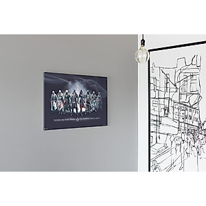 Assassins Creed Wall Art Posters Video Games Wall Decor Work in The Dark to Serve The Light Lineup Valhalla Games Gaming Room Decor Cool Movie Poster Gamer Gift Cool Wall Art Print Poster 18x12