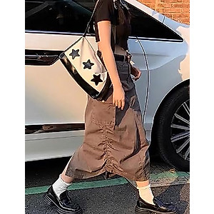 FCOOLYEET Messenger Bag Y2K Aesthetic Star Crossbody Bag Retro Grunge Shoulder Bag for Men and Women (Z#star)