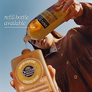 L'OCCITANE Shea Hands &-Body Verbena Liquid Soap: Gently Cleanse Hands & Body, Softening, Citrusy Aroma, Refill Available, 16.9 Fl. Oz