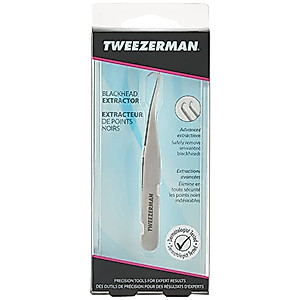 Tweezerman Stainless Steel Blackhead Extractor, Silver