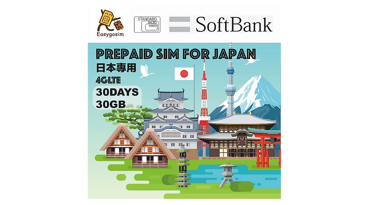 Get 30 Days of 20GB 4G-LTE SIM for Japan