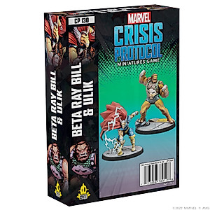 Atomic Mass Games Marvel: Crisis Protocol Beta Ray Bill & Ulik Character Pack - Cosmic Brawlers Unleashed! Tabletop Superhero Game, Ages 14+, 2 Players, 90 Minute Playtime, Made