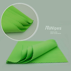 AAwipes Guitar Cloths Microfiber (6-Pack 12"x12" Cloths) Plush Polishing Cloths for Musical Instruments Premium Cleaning Cloths for Guitar Violin Piano Clarinet Trumpet Sax Universal (HCIS-1212-G)