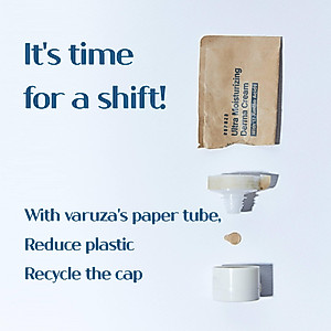 varuza Ultra Moisturizing Derma Facial Cream – Oil Free Deep Hydrating Face Moisturizer – Vegan, EWG Verified Product Korea Skin Care with Hyaluronic Acid, Amino Acids, Non-Sticky Unscented Lotion