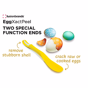 Fusionbrands Eggxactpeel Eggshell Peeler, One Size, Yellow
