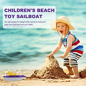 Zerodeko Plastic Race Boat Toy, Bath Boat Toy Kids Shower Bathing Toys Floating Bath Toy Boat Boat Pool Toy for Kids, Birthday Gift, Pretend Play