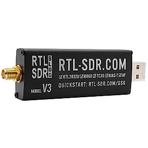 RTL-SDR Blog V3 R860 RTL2832U RTLSDR 1PPM TCXO SMA Software Defined Radio (Dongle Only)