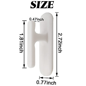 NSBELL 12PCS Blind Cord Twister Safety Blind Cord Hooks Adhesive Blind Cord Holder Window Blinds String Holder Child Proofing Blind Cord Wind Up Blind Cord Wrap Cleat for Home Office