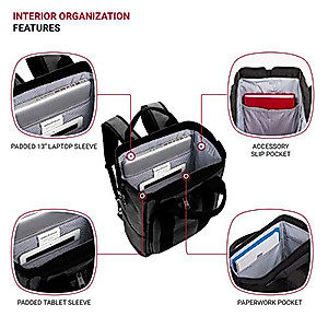 SwissGear 3577 Laptop Backpack, Black, 16-Inch