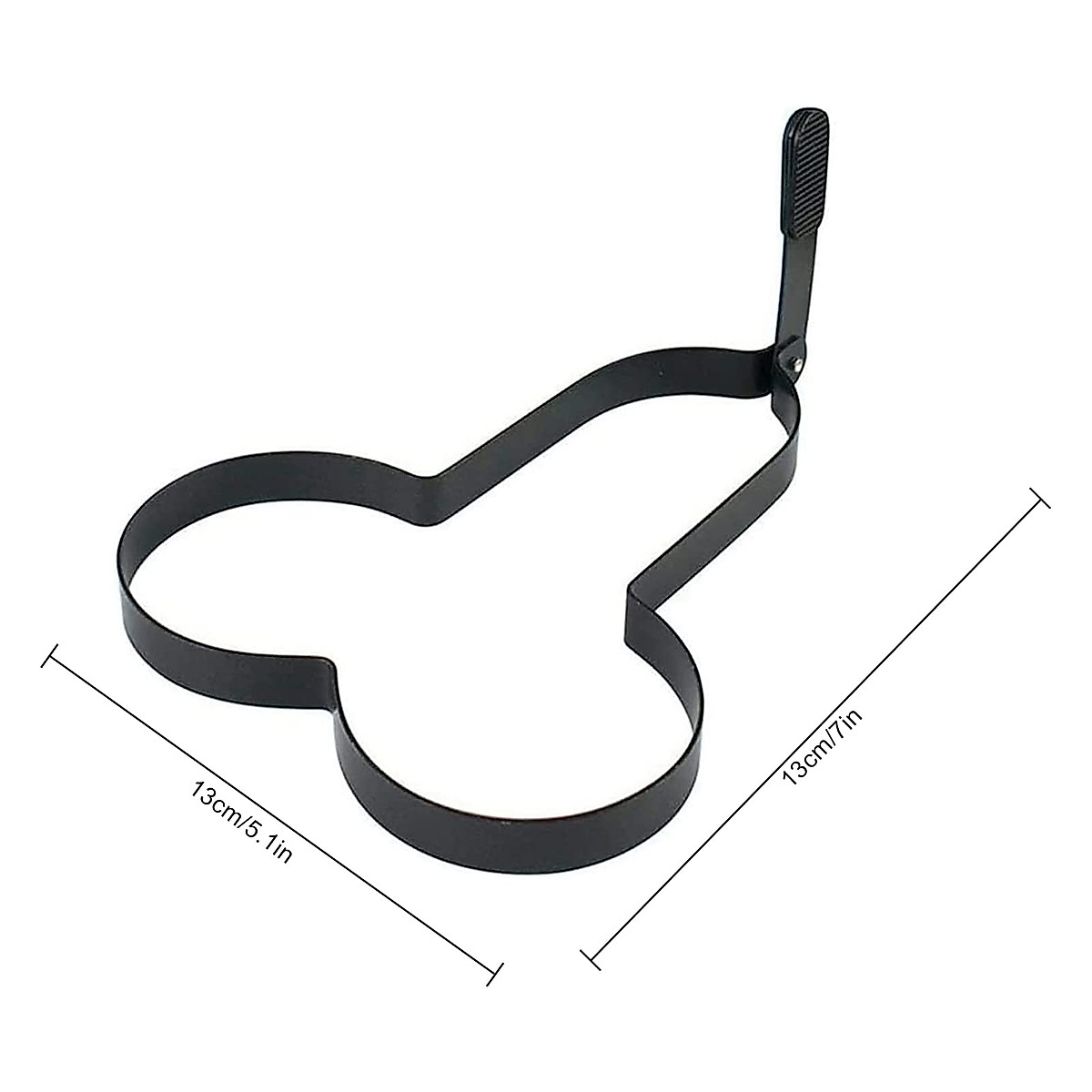 Mokylor 2 Pcs Funny Egg Fryer, Fried Egg Cooking Rings, Non-Stick Stainless Steel Kitchen Egg Fried Mould with Handle, Breakfast Cooking DIY Tool For Omelet Muffin Pancake Sandwich