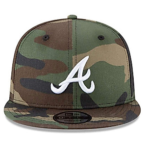 New Era Mens Atlanta Braves Camouflage WDC 9Fifty Adjustable Snapback 950 Cap