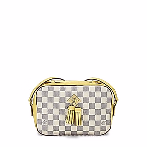 Louis Vuitton, Pre-Loved Yellow Damier Azur Saintonge, Yellow