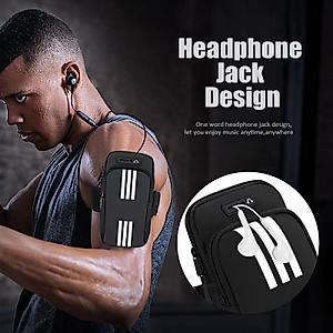 MOVOYEE Phone Holder for Running Armband Cell Phone Purse Crossbody for Women Men Kids,iPhone 15 14 13 12 11 Pro Max Xs Xr X 8 7 6 Plus SE Mini Pouch,Galaxy S24 S23 S22 Ultra Edge Note Arm Bag Black