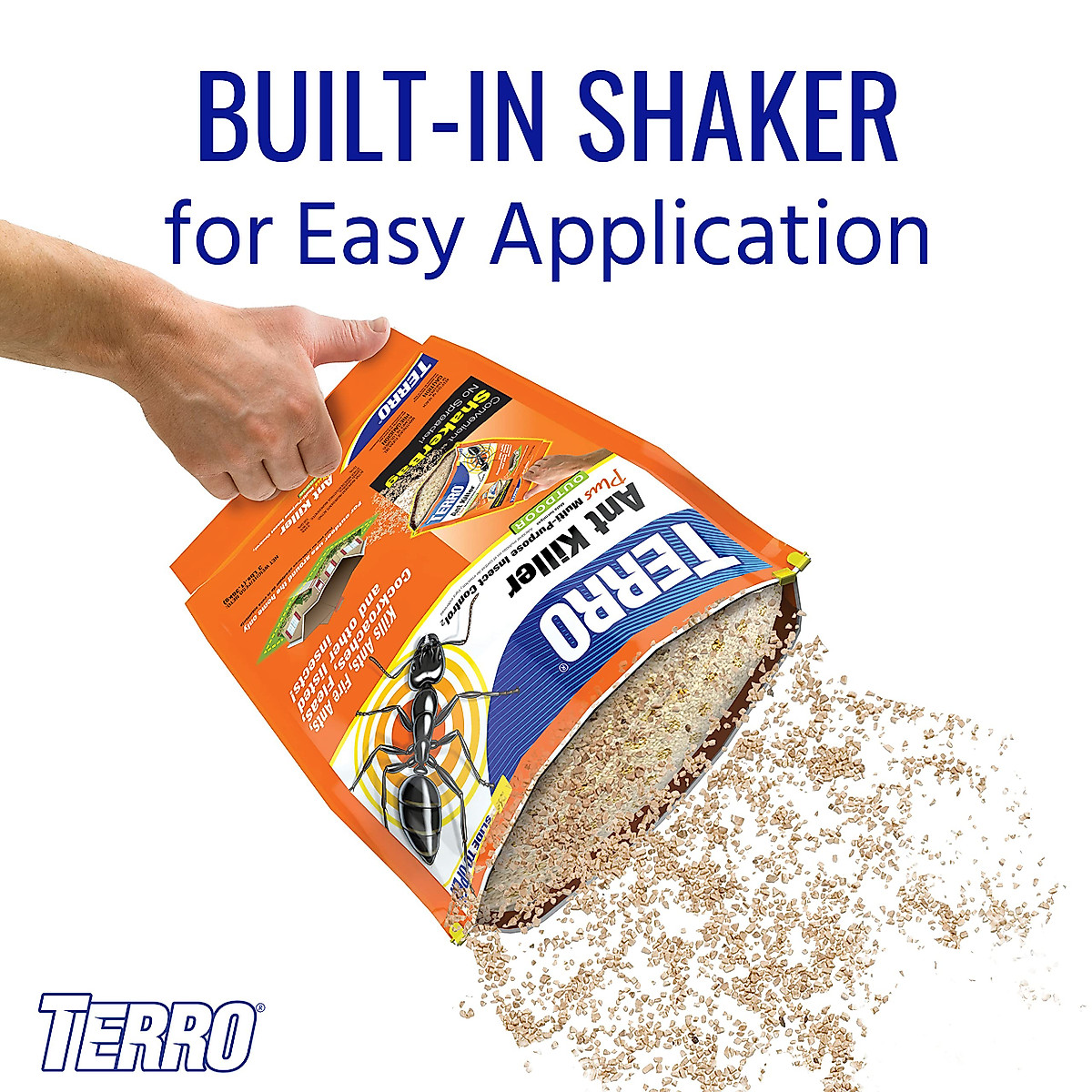 TERRO T901SR Ant Killer Plus Multi-Purpose Insect Control for Outdoors - Kills Fire Ants, Fleas, Cockroaches, and Other Crawling Insects - 2 Pack, Granule