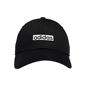 adidas Women's Contender Relaxed Adjustable Cap, Black/White, One Size