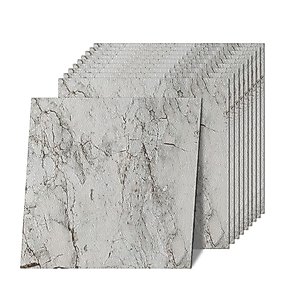 Norine Peel and Stick Floor Tile 12 x 12 Inch Self Adhesive Marble Vinyl Flooring Waterproof Removable Sticker Tiles for Bedroom Bathroom Kitchen, 10 Pack