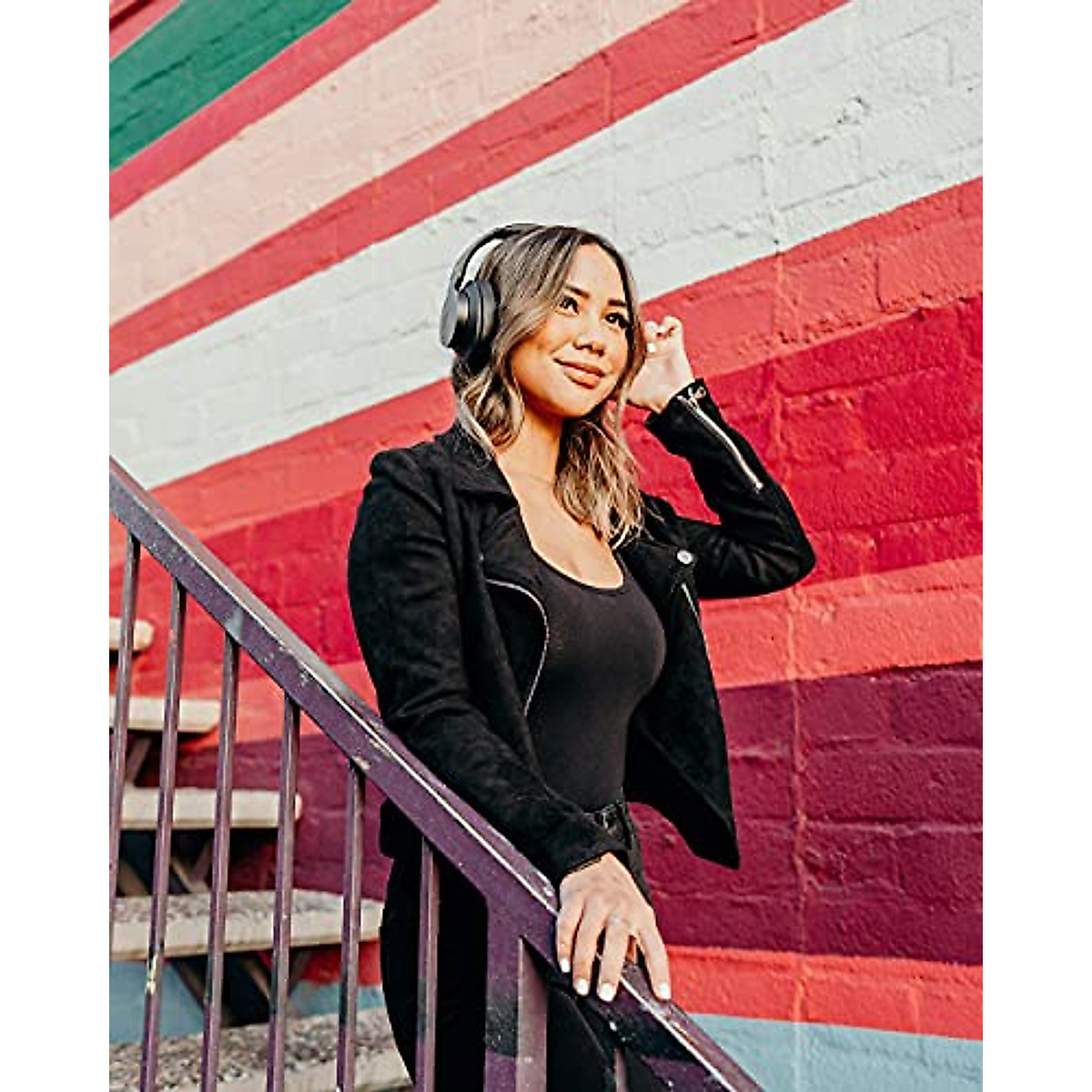 Altec Lansing Comfort Q+ Bluetooth Headphones, Active Noise Cancellation, Comfortable, Quite, Noise Cancelling Headphone, Up to 26 Hours of Playtime, 30 Ft. Wireless Range, Black (Renewed)