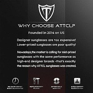 ATTCL Men's Retro Metal Frame Driving Polarized Sunglasses For Men 18587black