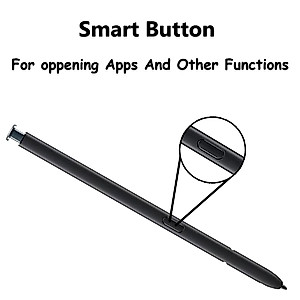 S22 Ultra S Pen withBluetooth for Samsung Galaxy S22 Ultra 5G SM-S908 Stylus Pen with Remote Control S22 Ultra Touch S Pen Replacement(Phantom Black)