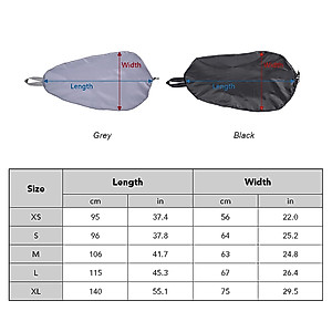 Doorslay Blocking Kayak Cockpit Cover Seal Cockpit Protector Ocean Cockpit Cover Breathable Adjustable Uv50+, 5 Sizes Optional