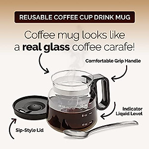 Cool Coffee Pot Mug - 16 oz Unique Coffee Mugs for Home and Office - Funny Novelty Mug That All Your Friends and Colleagues Will Ask About