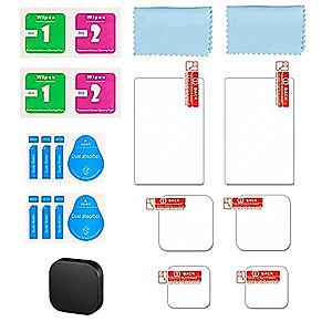 Taisioner Screen Protector for GoPro HERO 11 HERO 10 Black HERO 9 Black Fit Media Mod Ultra Tempered Glass Protective Foils with Lens Cover Accessories Kit