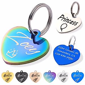 Dogs Cats ID Tags Personalized Lovely Symbols Pets Collar Name Accessories Simple Custom Engraved Products