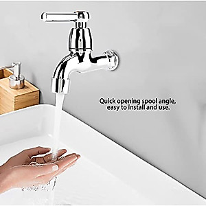 Water Faucet ABS Washing Machine Sink Basin Cold Water Tap with Single Spout Tail Handle (#2)