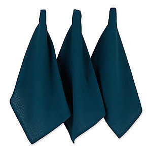 DII Recycled Cotton Kitchen Collection Dishtowel Set, 18x26, Teal, 6 Piece