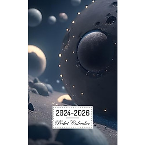 Pocket Calendar 2024-2026: Two-Year Monthly Planner for Purse , 36 Months from January 2024 to December 2026 | Anime cinematic scene | Science museum in Boston