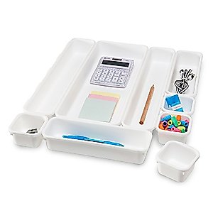 madesmart Value 9-Piece Interlocking Bin Pack | VALUE COLLECTION | Customizable Multi-Purpose Storage | Durable | Easy to Clean | BPA-Free