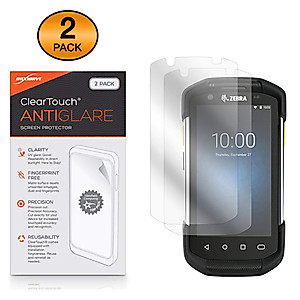 BoxWave Screen Protector Compatible with Zebra TC77 - ClearTouch Anti-Glare (2-Pack), Anti-Fingerprint Matte Film Skin for Zebra TC77