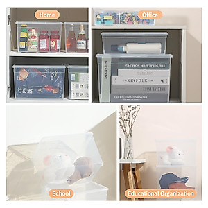 Party Club of America 6 Pack 22 Quart Latching Storage Box,Plastic Storage Bins with Lids Large Plastic Storage Containers With Lids