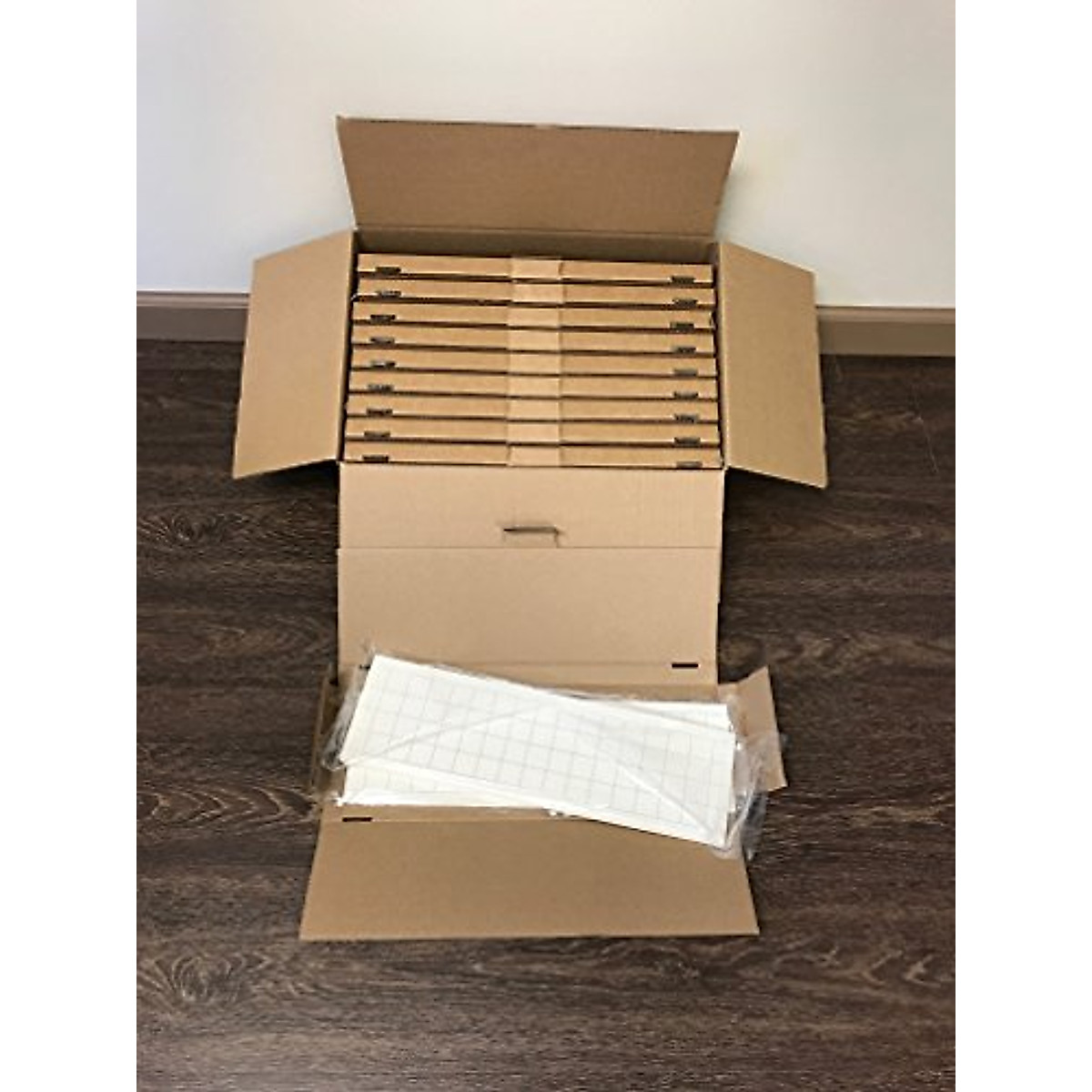 5"x17" 24 Pack, Fly Light, Insect Light Trap Replacement Glue Boards with 1" Grid