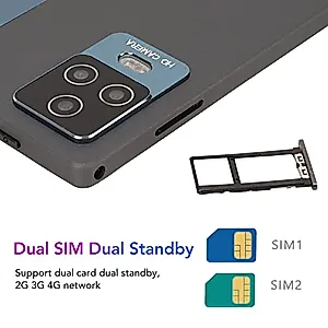 ciciglow 10.1 Inch Android Tablet pc, Ultra Portable 4GB 32GB Tablets, 1280x800 IPS Screen, Dual Card Dual Standby, 5500mah Battery, 5MP Front 13MP Rear, 2.4G/5G WiFi, Bluetooth(US)