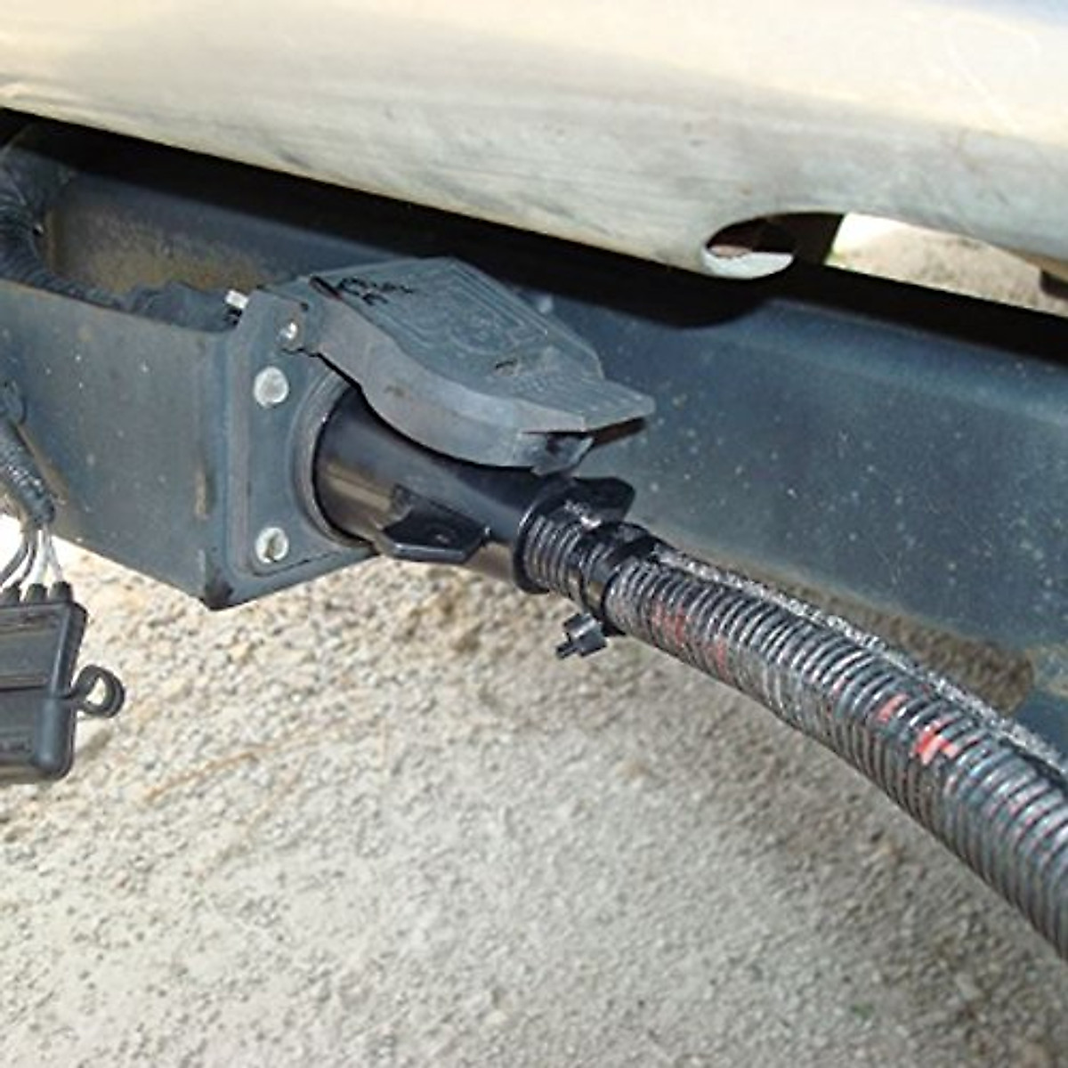 NEWSUN® 8.2ft RV-Ready 7-Way Plug Cord Wiring Harness, Brake & Light Control, Blade 7-Pin Trailer with Wire Cable, Ultimate Trailer Light Connector for All RVs