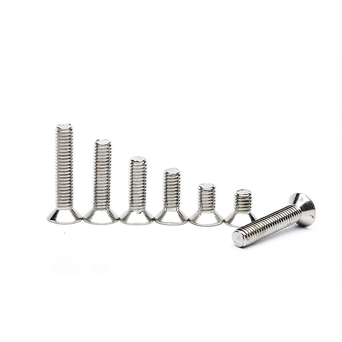 Guard4U 300Pcs Metric M2 Stainless Steel Phillips Countersunk/Flat Head Machine Screws Nuts Assortment Kit- M2x 4mm/ 6mm/ 8mm/ 10mm/ 12mm/ 14mm/ 16mm/ 18mm/ 20mm