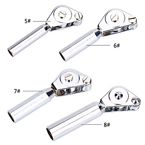 Vbestlife Fishing Roller Guide Tip Top Fishing Pole Rod - Stainless Steel Roller Rod Tip Guide Sea Boat Fishing Trolling Tackle Accessory Silver (8#)