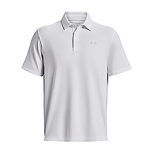 Under Armour Men's Standard Playoff Polo 3.0, (100) White/White/Halo Gray, Medium