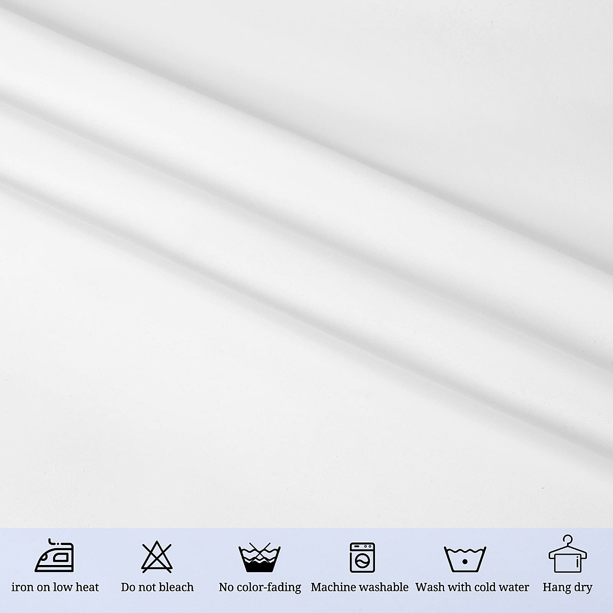 REWOMC 6 Pack Polyester Tablecloth 60 x 102 Inch White Polyester Table Cloth for 6 Foot Rectangle Tables, Stain and Wrinkle Resistant Washable Table Cover for Kitchen Wedding Banquet Restaurant Party