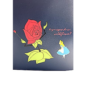 Loungefly X LASR Exclusive Disney Alice in Wonderland Golden Afternoon AOP Mini Backpack - Fashion Cute Purses Backpacks