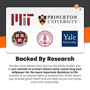 Kitchen Safe: Time Locking Container (Green Lid + Clear Base) - 5.5" Height