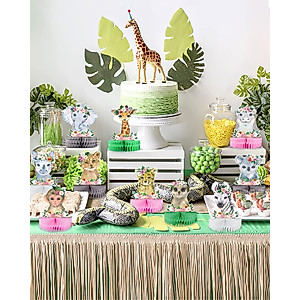 Safari Centerpieces for Tables 10PCS Jungle Baby Shower Decor Zoo Party Animal Theme Birthday Decorations