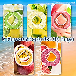 sipperment Water Bottle with Straw, 450ml Air Water Bottle Air Starter Set Stainless Steel Insulated Drinking Bottles with 5 Flavour Pods 0 Sugar, BPA Free, Leak-proof