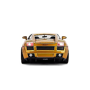 Fast & Furious Fast X 1:24 Gold Lamborghini Gallardo Die-Cast Car, Toys for Kids and Adults